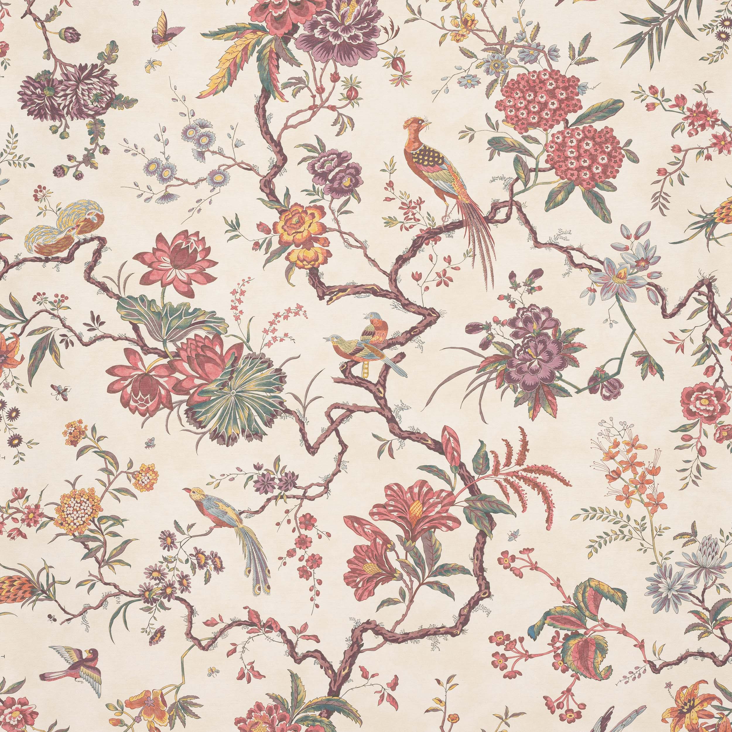 Pavillon de Bidaine Wallcovering in Cardinal by Manuel Canovas