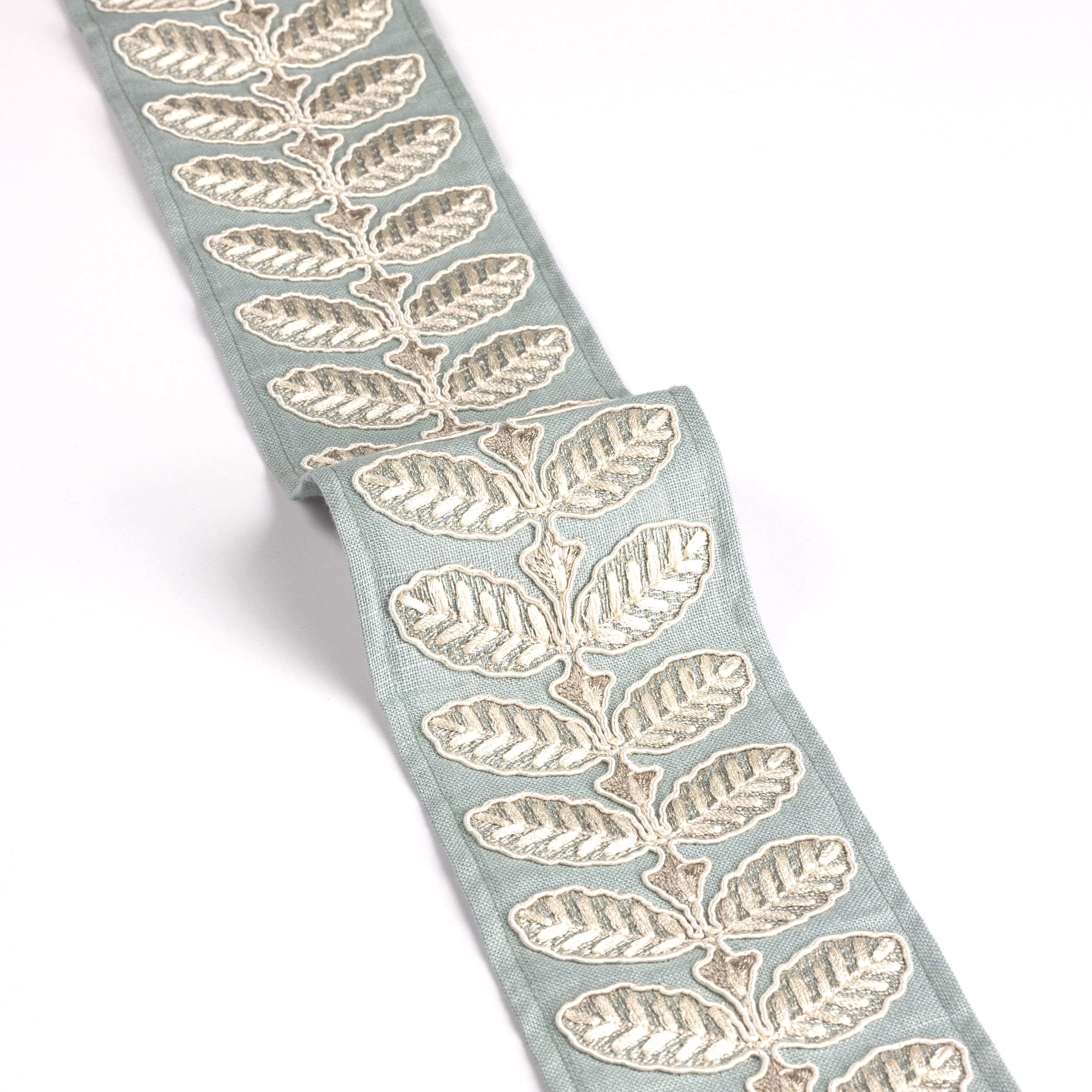Stem Braid Trimming in Blue by Colefax and Fowler