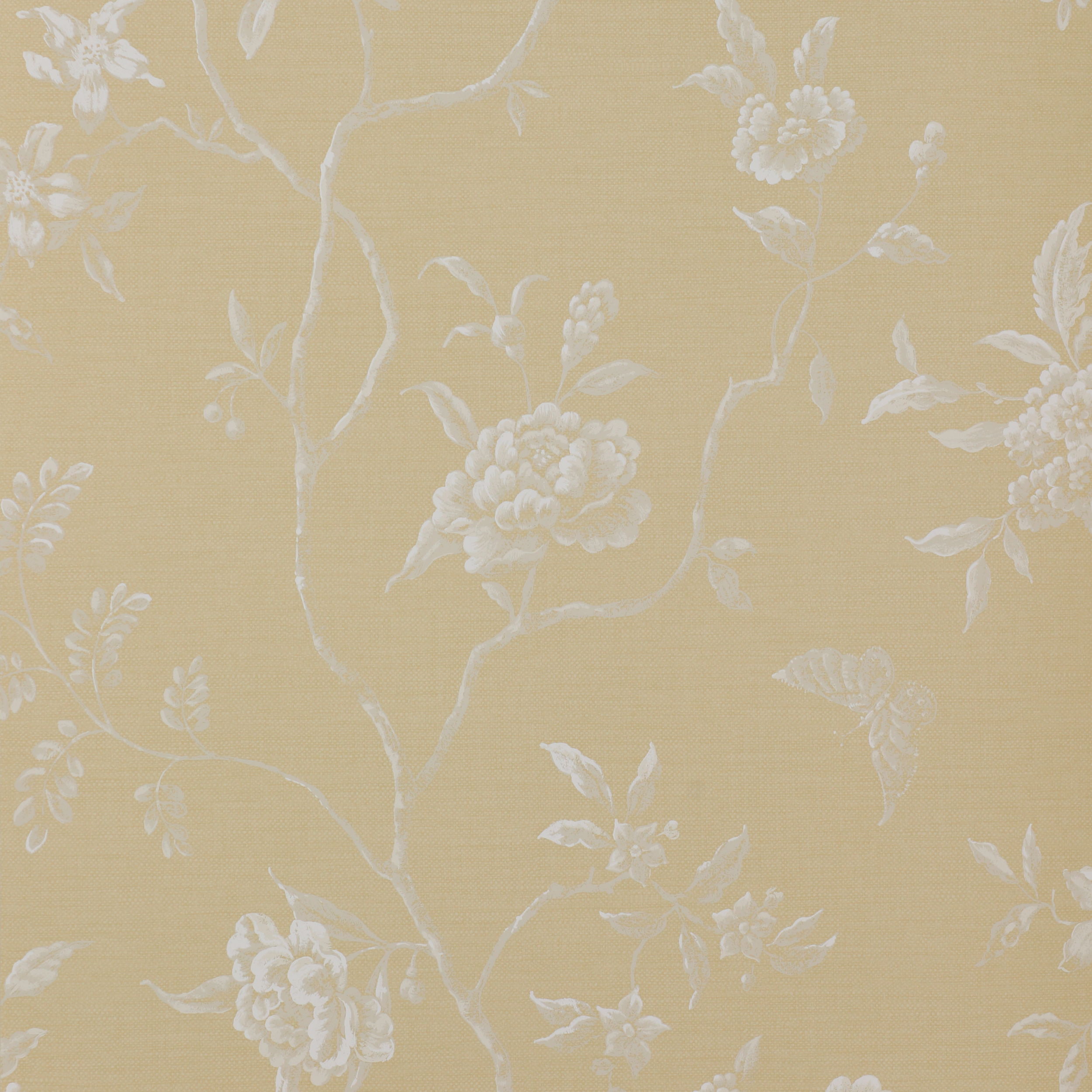 Swedish Tree Wallpaper in Old Blue by Colefax and Fowler