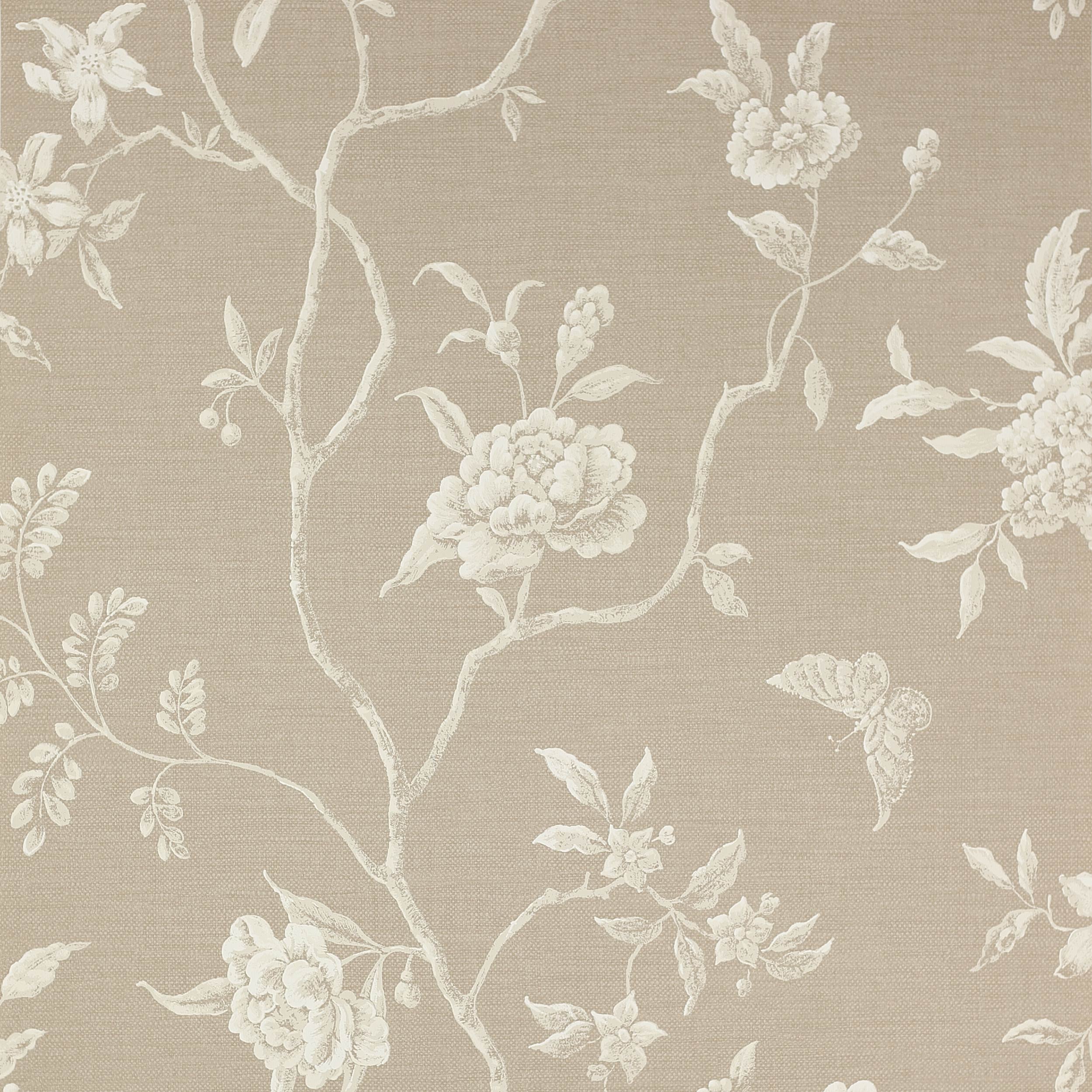 Swedish Tree Wallpaper in Old Blue by Colefax and Fowler