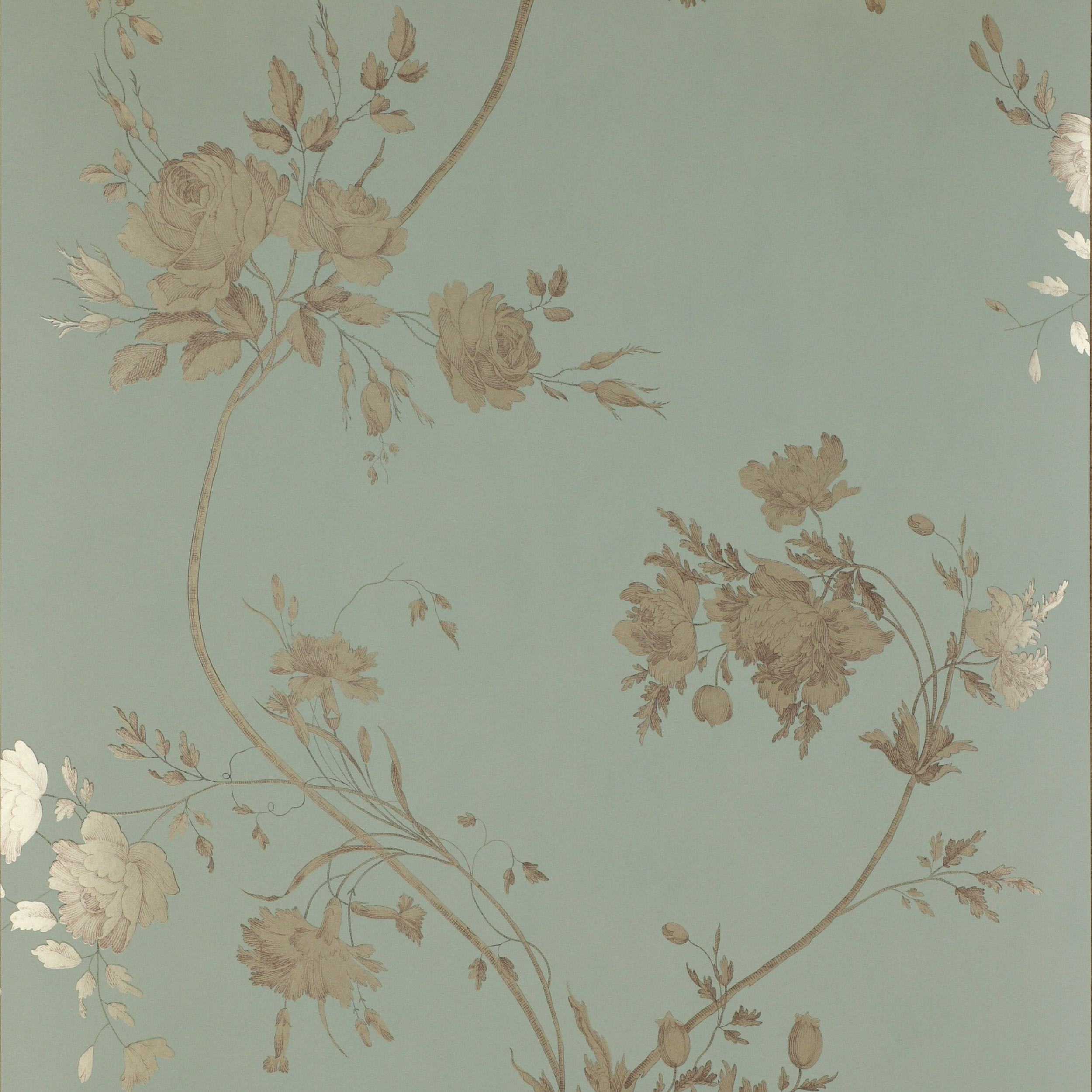 Darcy Wallpaper in Navy by Colefax and Fowler