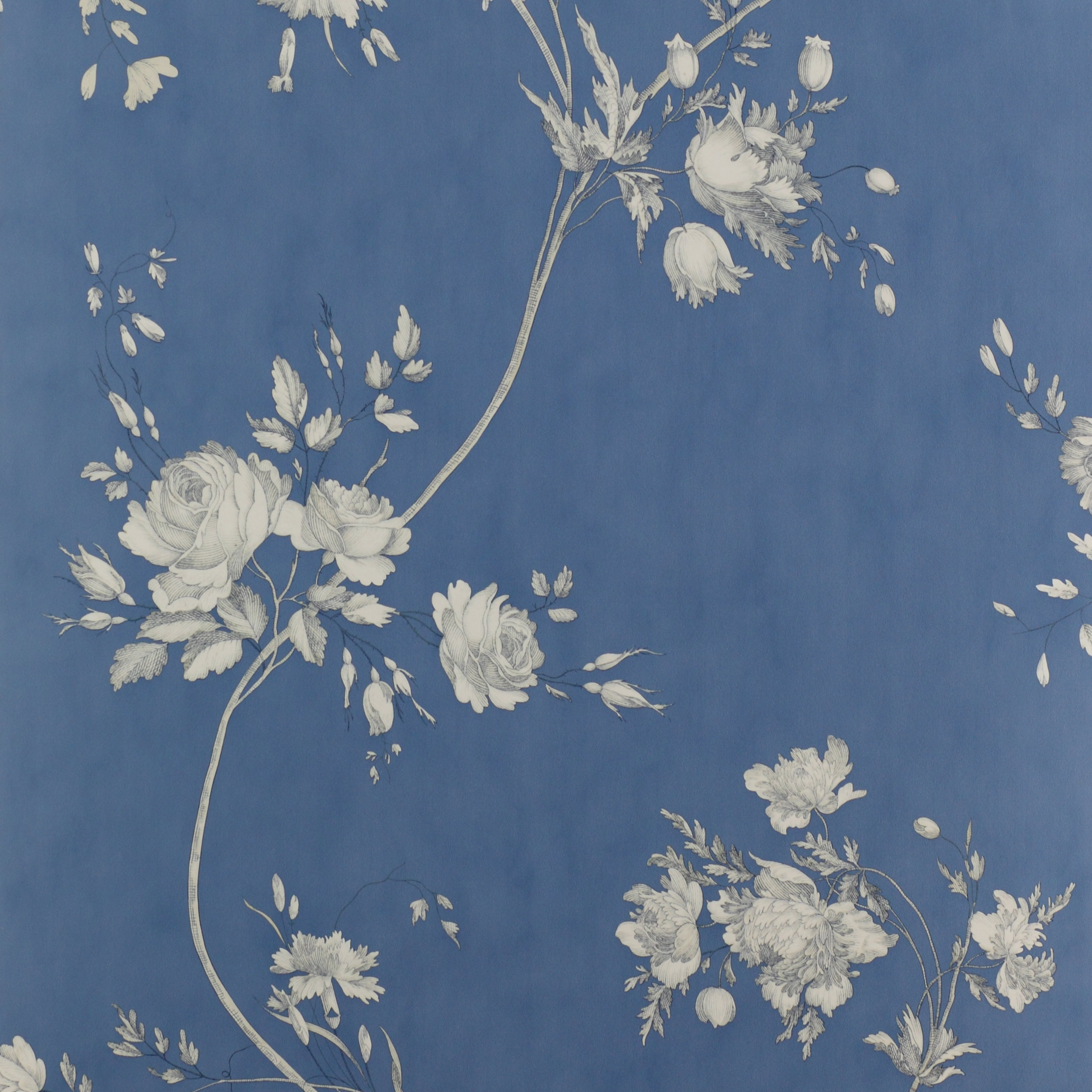 Darcy Wallpaper in Navy by Colefax and Fowler