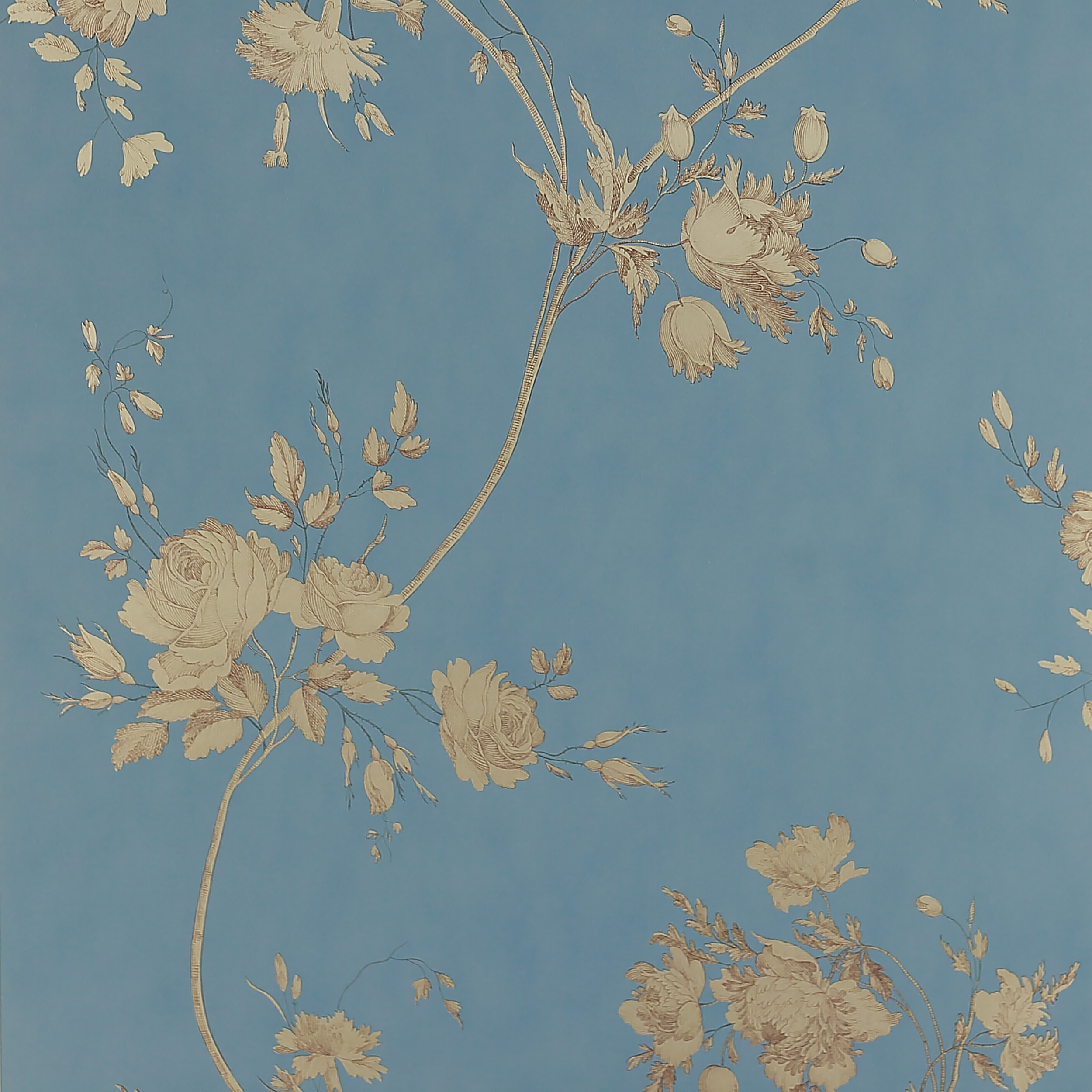Darcy Wallpaper in Navy by Colefax and Fowler
