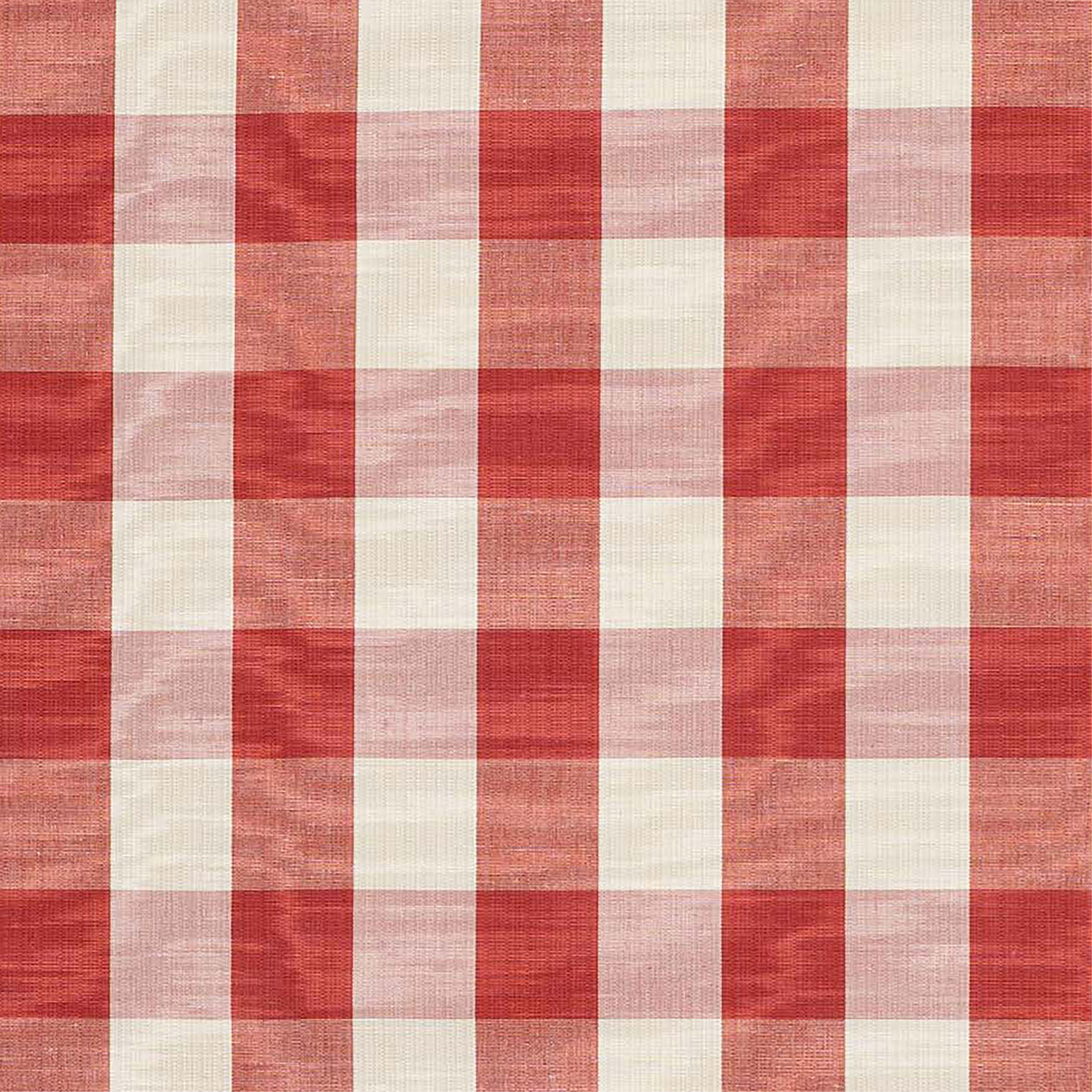 Eaton Check Fabric in Fawn by Colefax and Fowler
