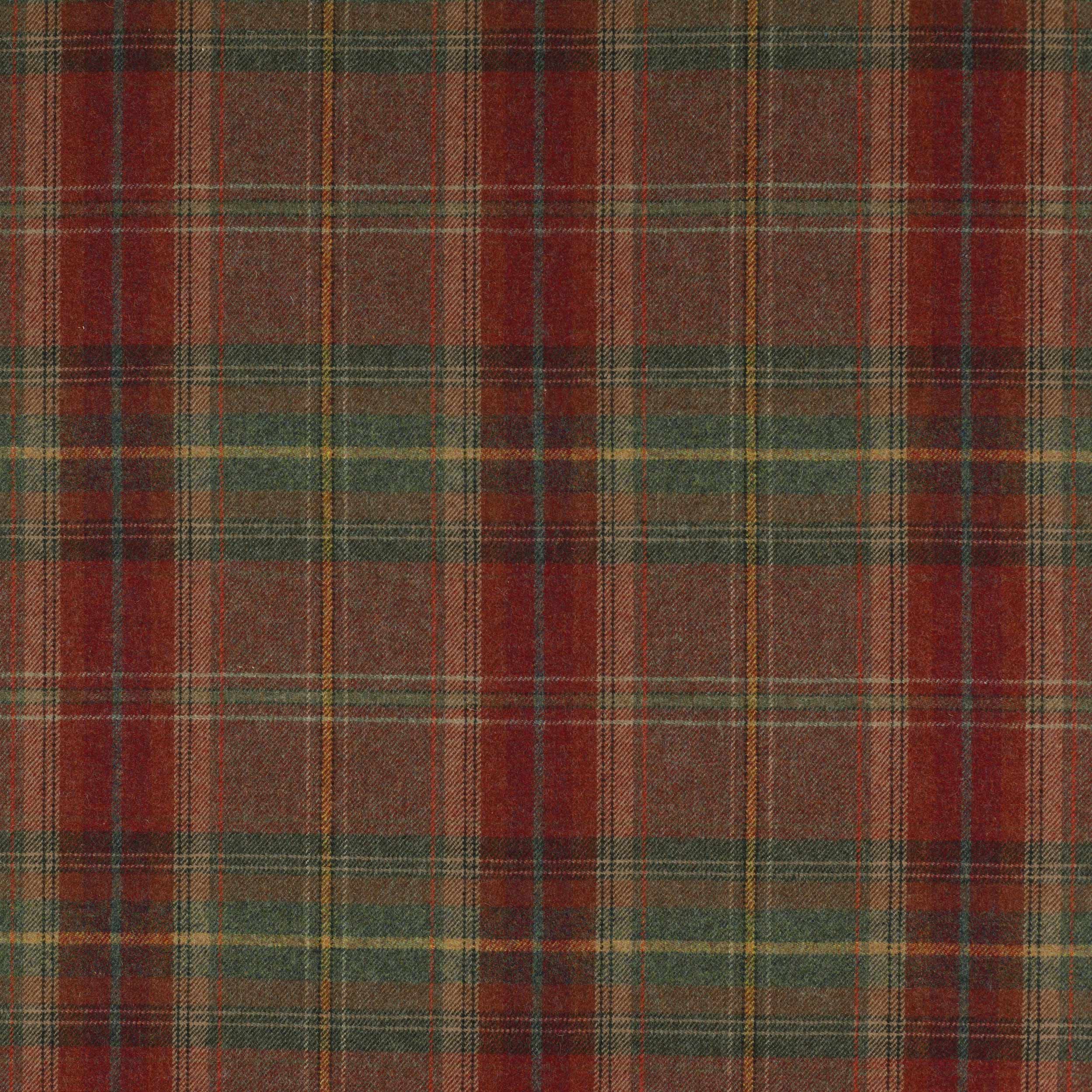 Galloway Plaid Fabric in Natural by Colefax and Fowler