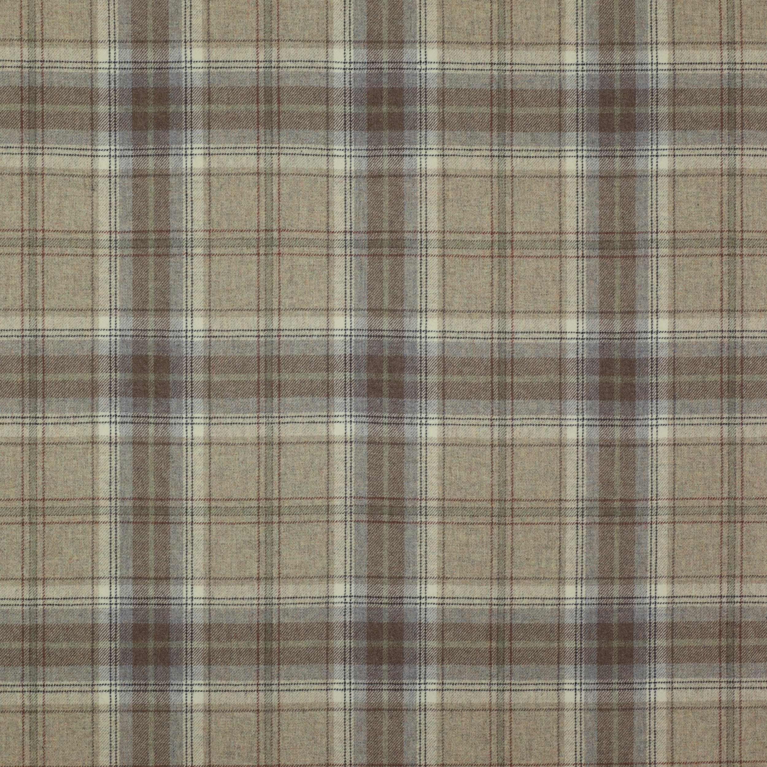 Galloway Plaid Fabric in Natural by Colefax and Fowler