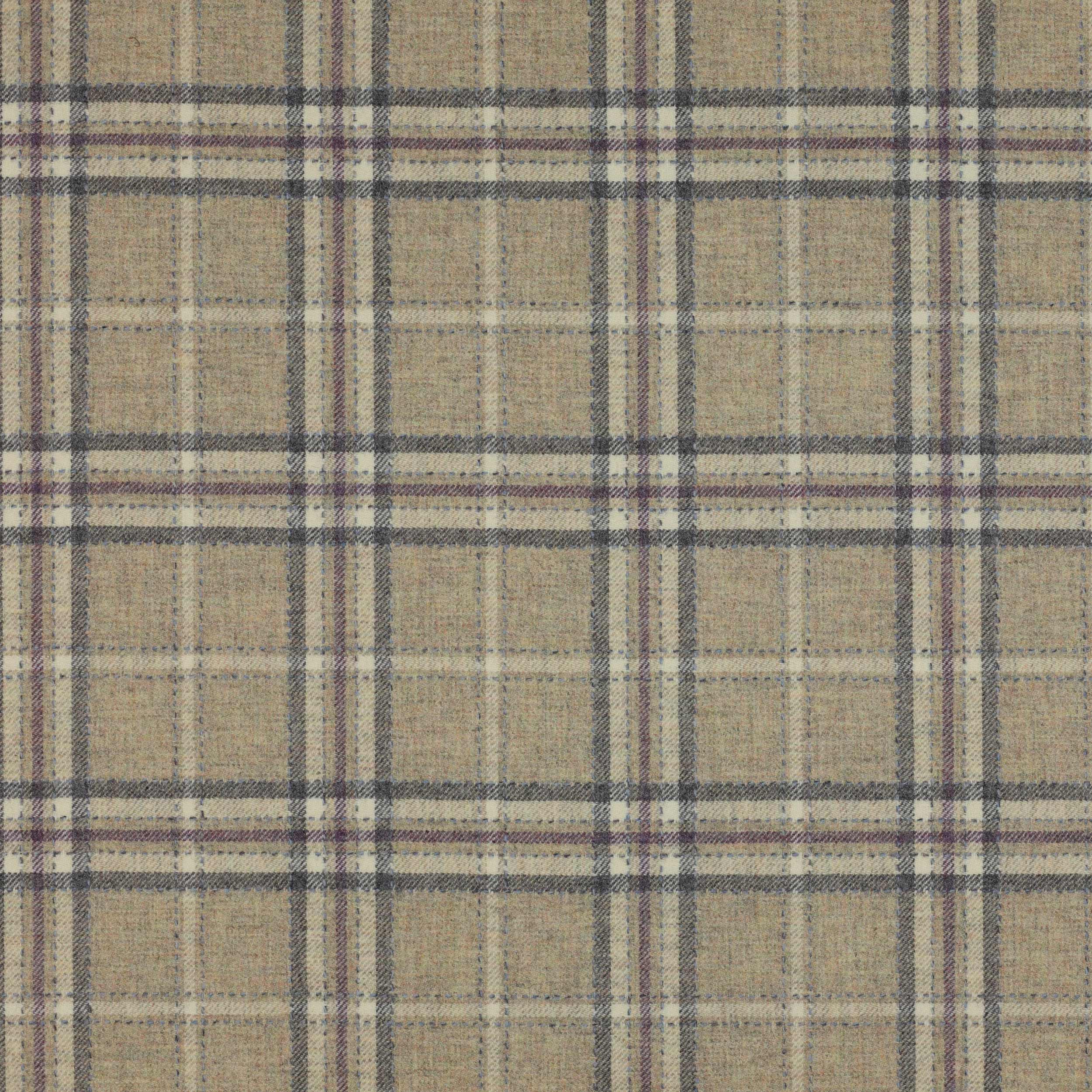 Kelburn Check Fabric in Old Blue by Colefax and Fowler