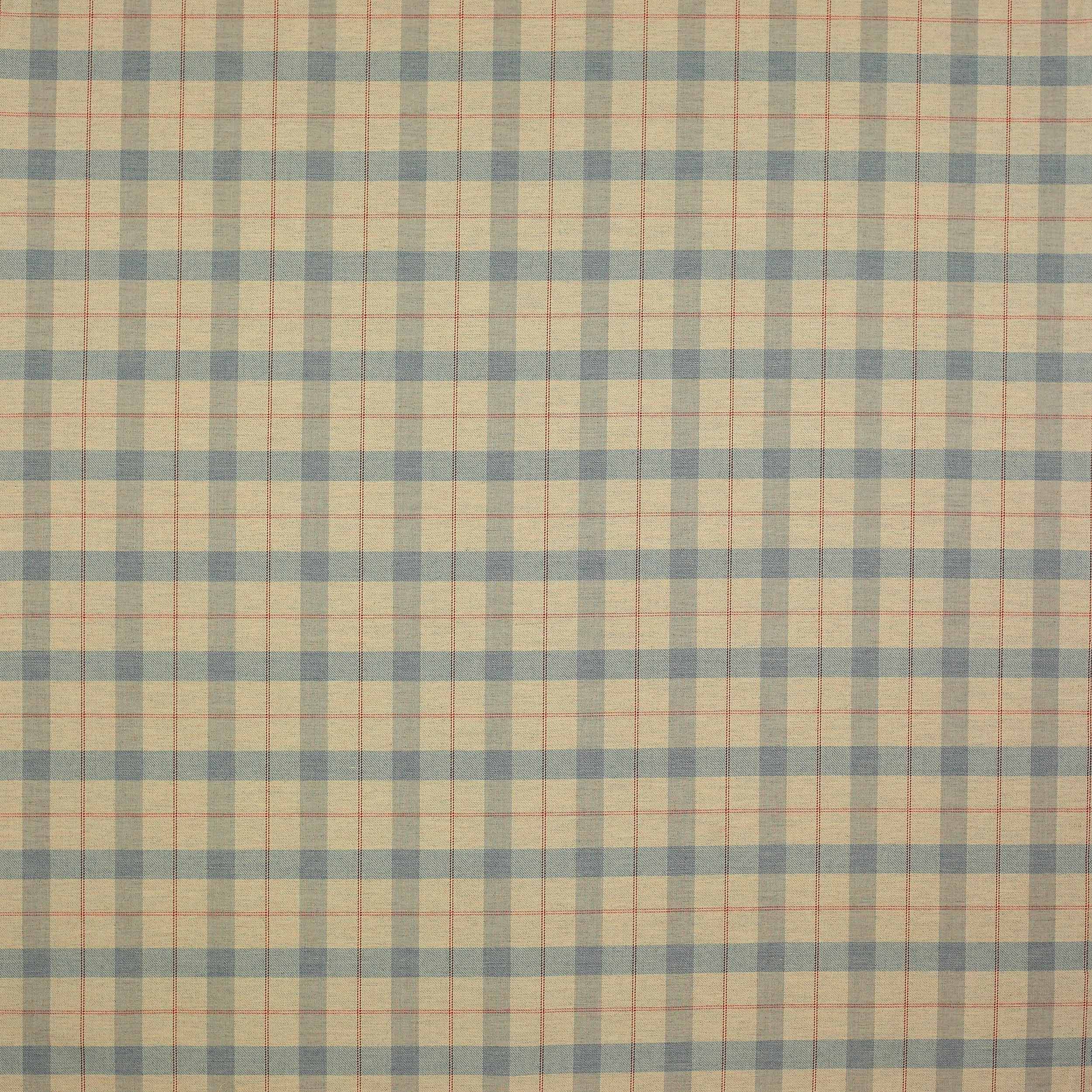 Finlay Check Fabric in Old Blue by Colefax and Fowler