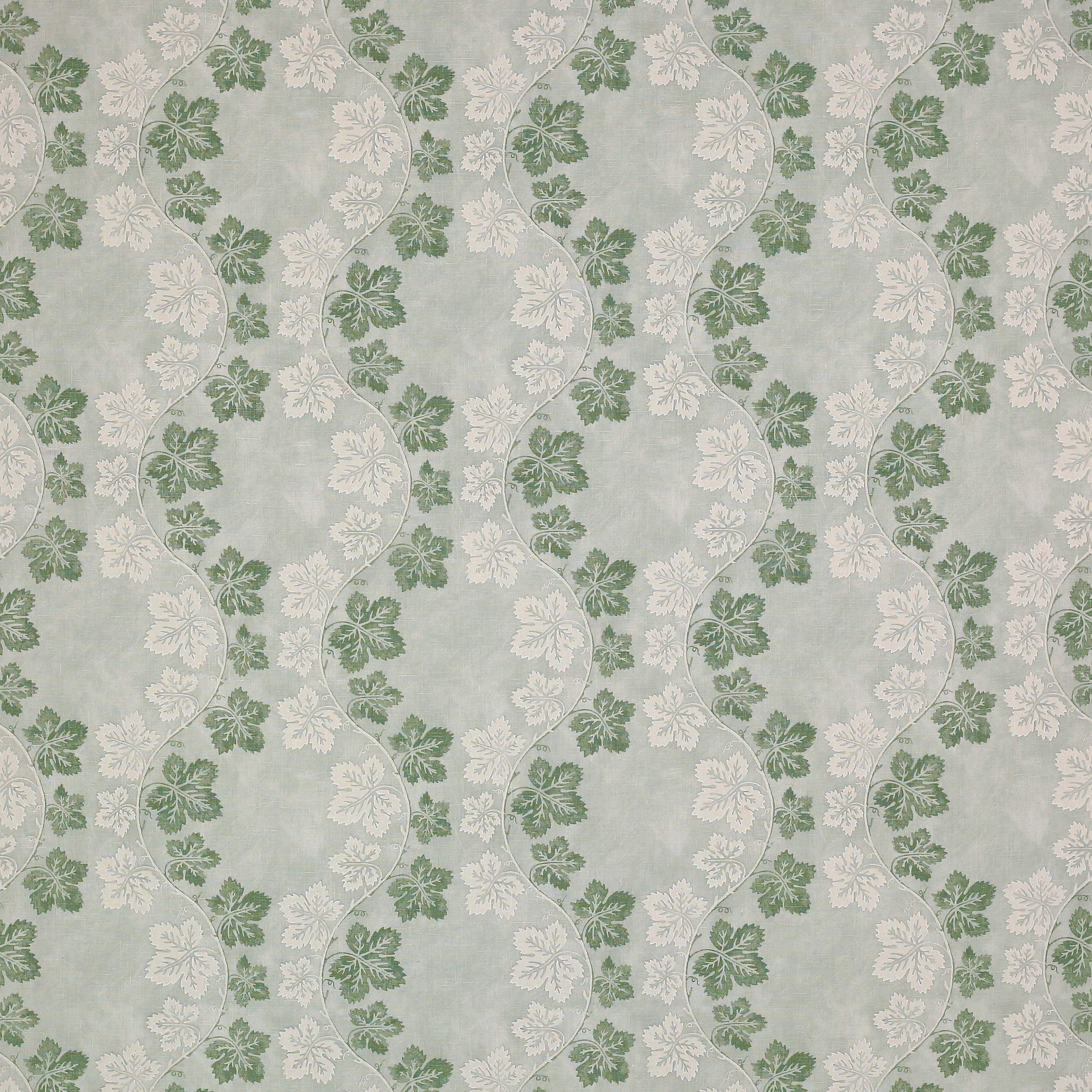 Lotta Fabric in Leaf Green by Colefax and Fowler
