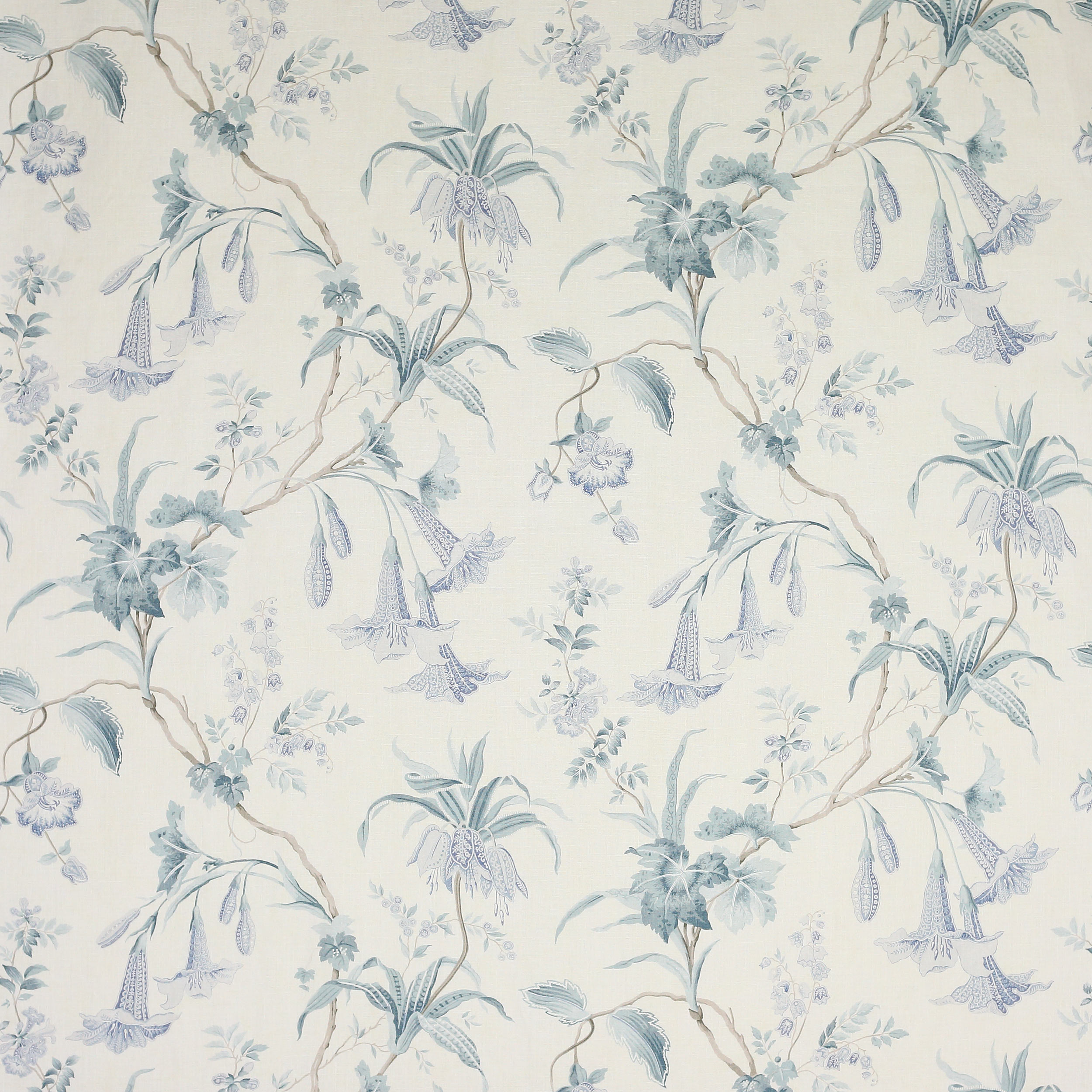 Datura Fabric in Blue by Colefax and Fowler