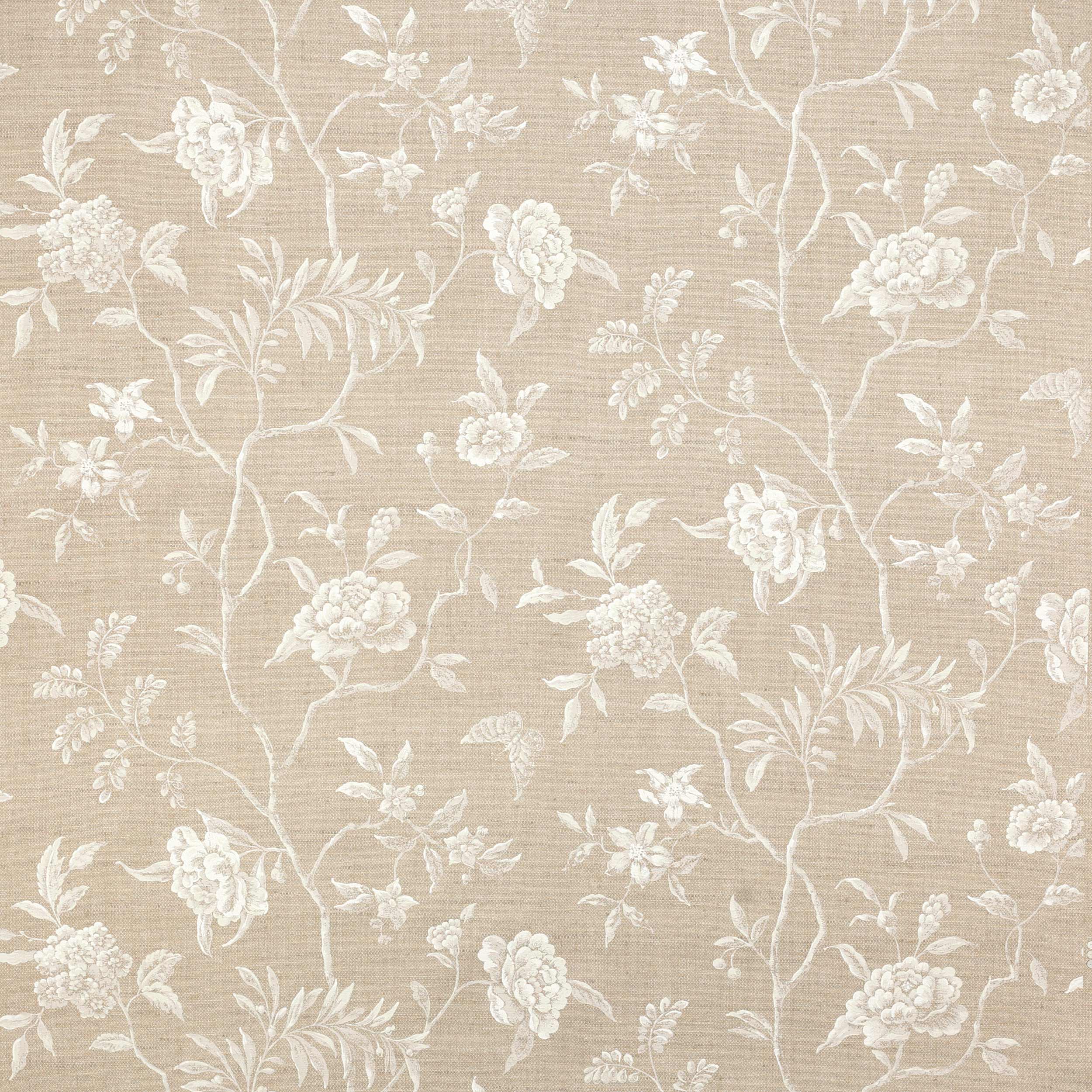Swedish Tree Fabric in Yellow by Colefax and Fowler