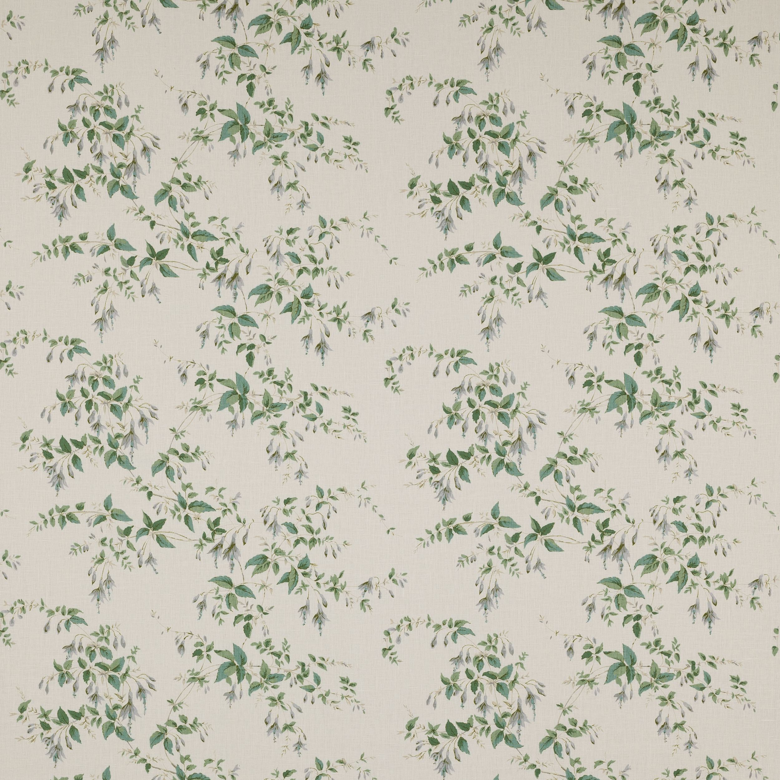 Fuchsia Fabric in Silver/Leaf by Colefax and Fowler