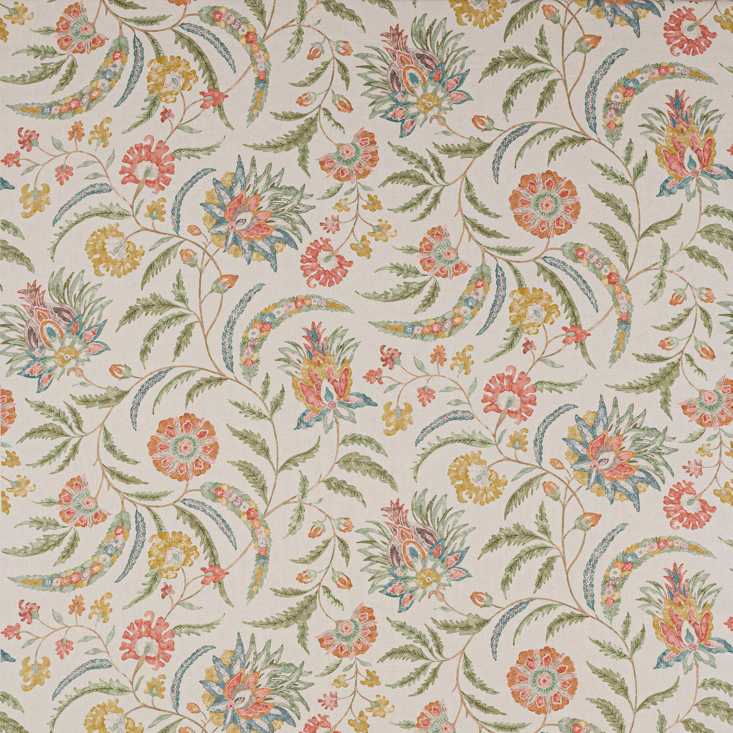 Campion Fabric in Blue/Gold by Colefax and Fowler