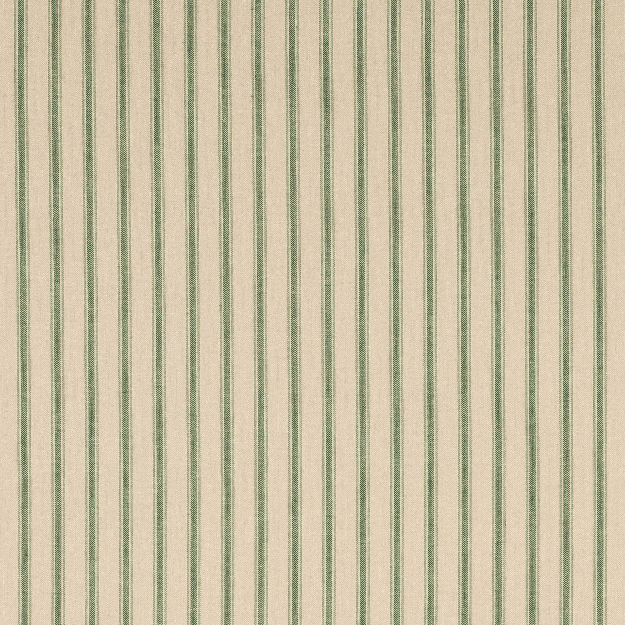 Claude Stripe Fabric in Green by Colefax and Fowler