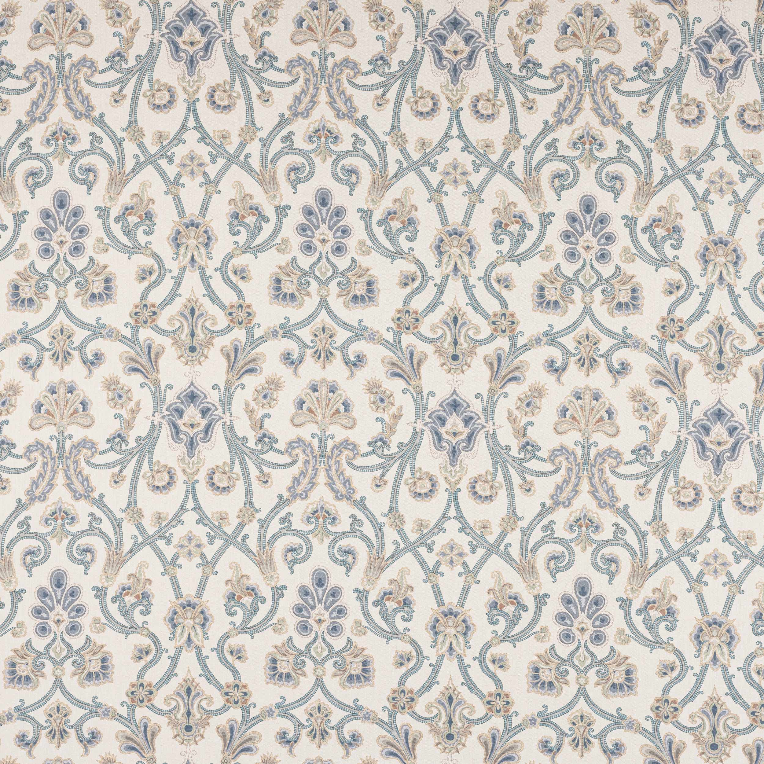 Furley Fabric in Red by Colefax and Fowler