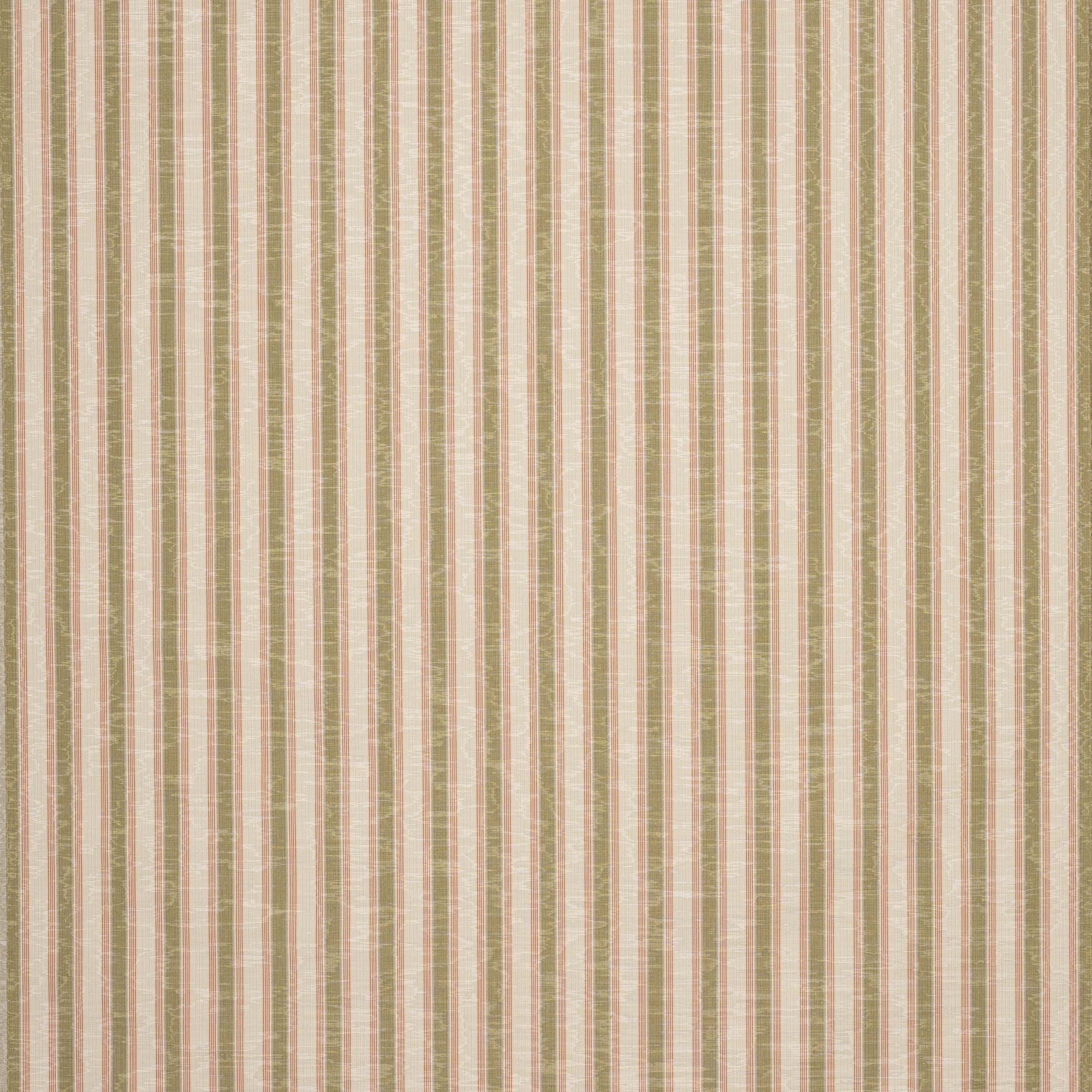 Colville Stripe Fabric in Green/Pink by Colefax and Fowler