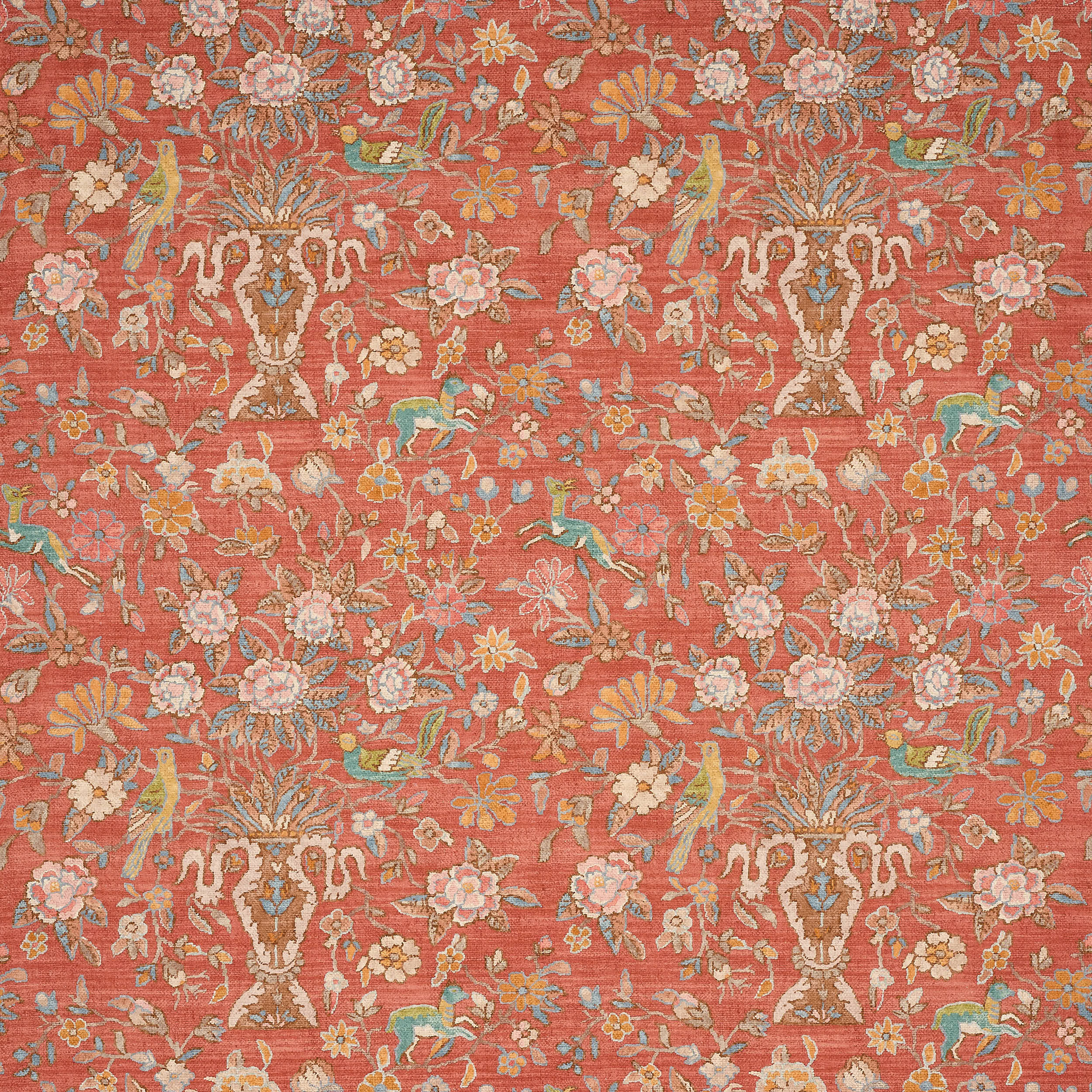 Fleury Fabric in Jade by Colefax and Fowler