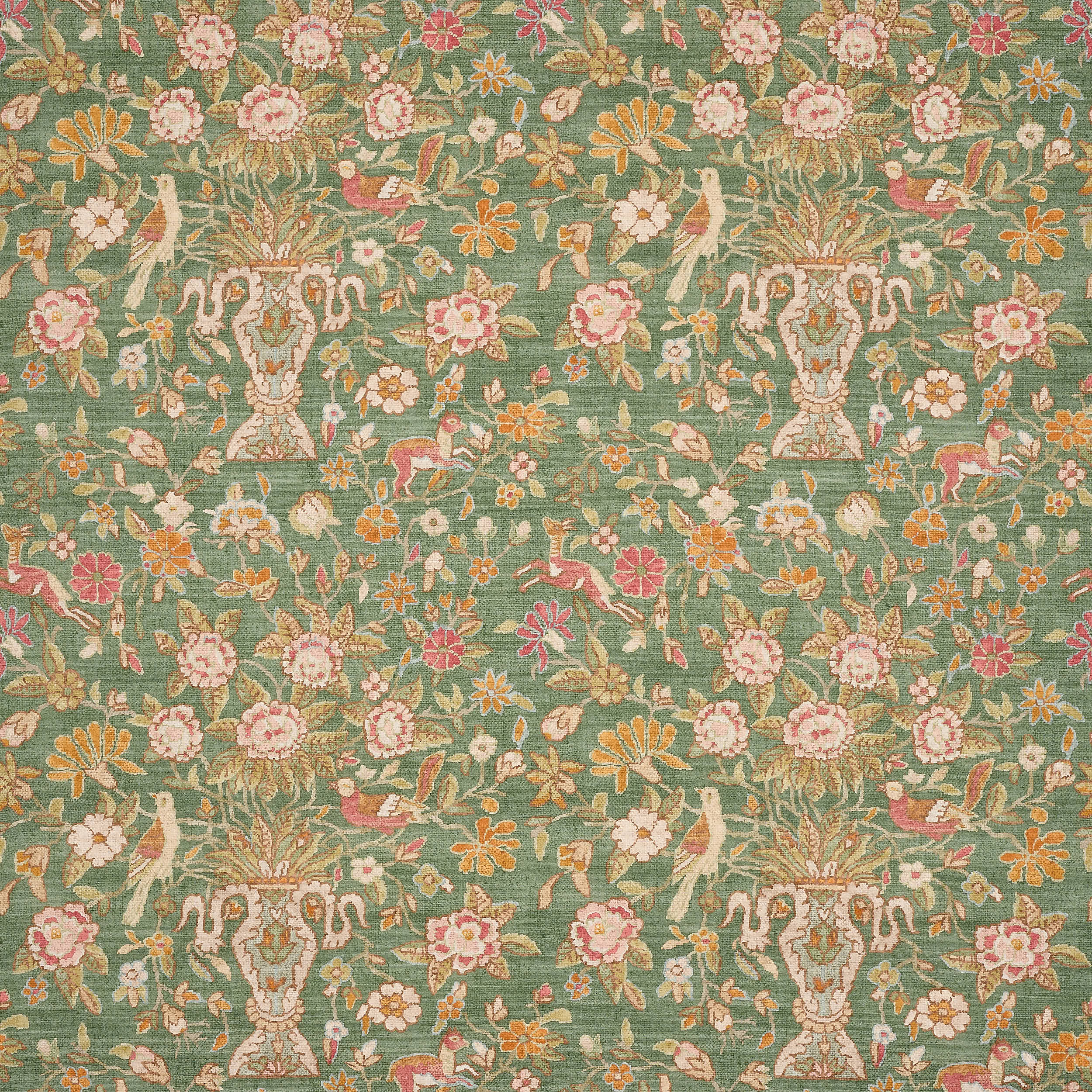 Fleury Fabric in Jade by Colefax and Fowler