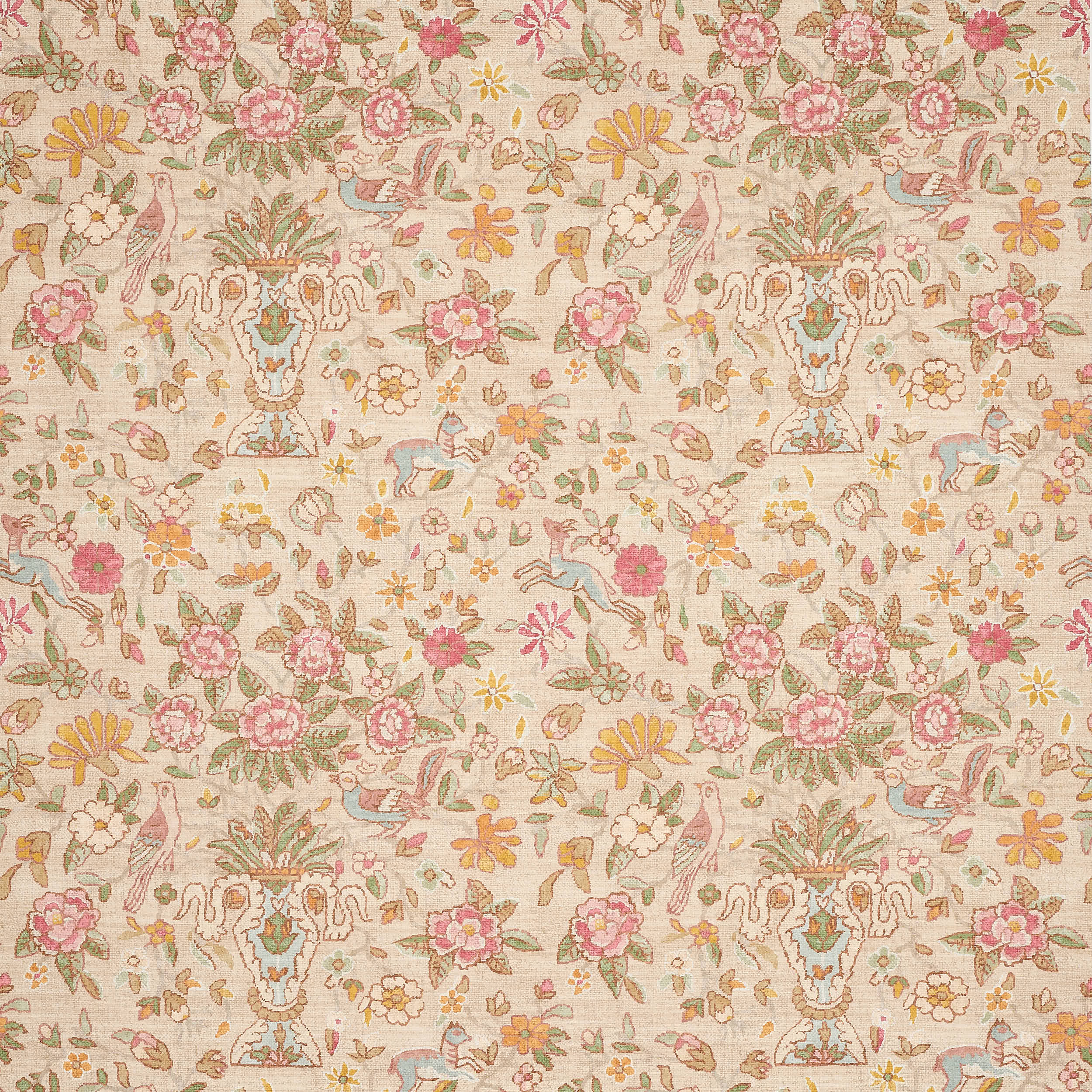 Fleury Fabric in Jade by Colefax and Fowler