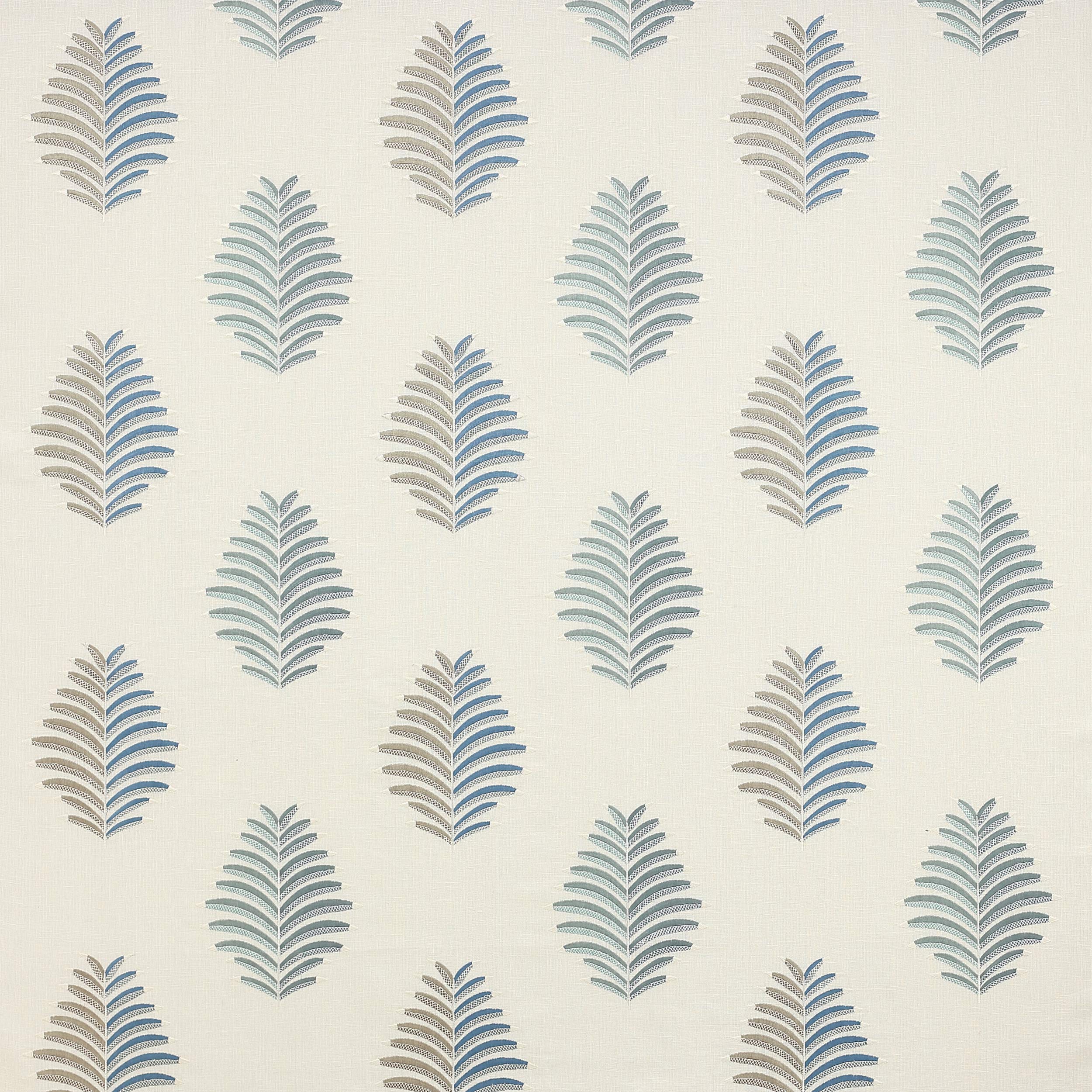 Tambour Fabric in Blue by Jane Churchill
