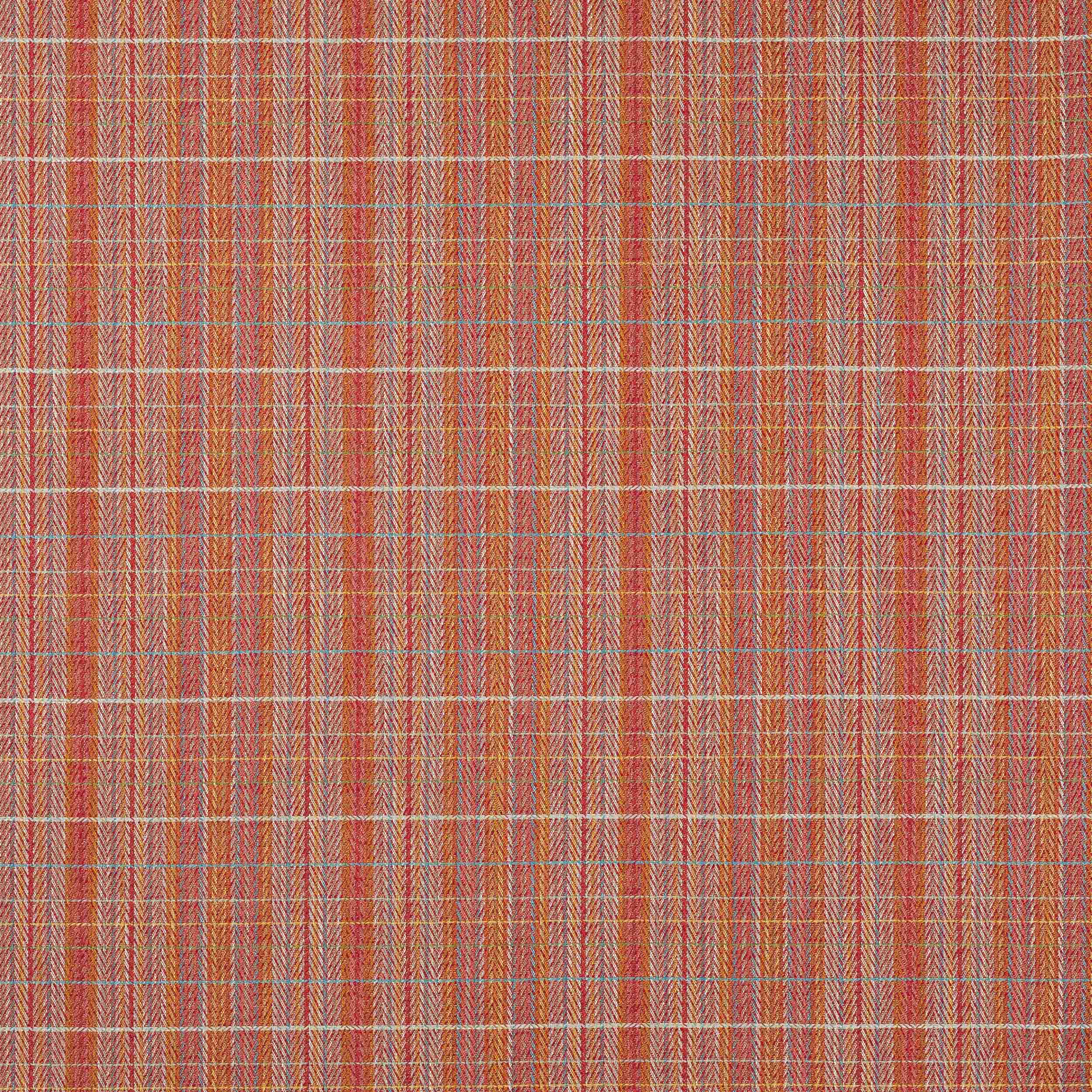 Oxana Check Fabric in Red/Green by Jane Churchill