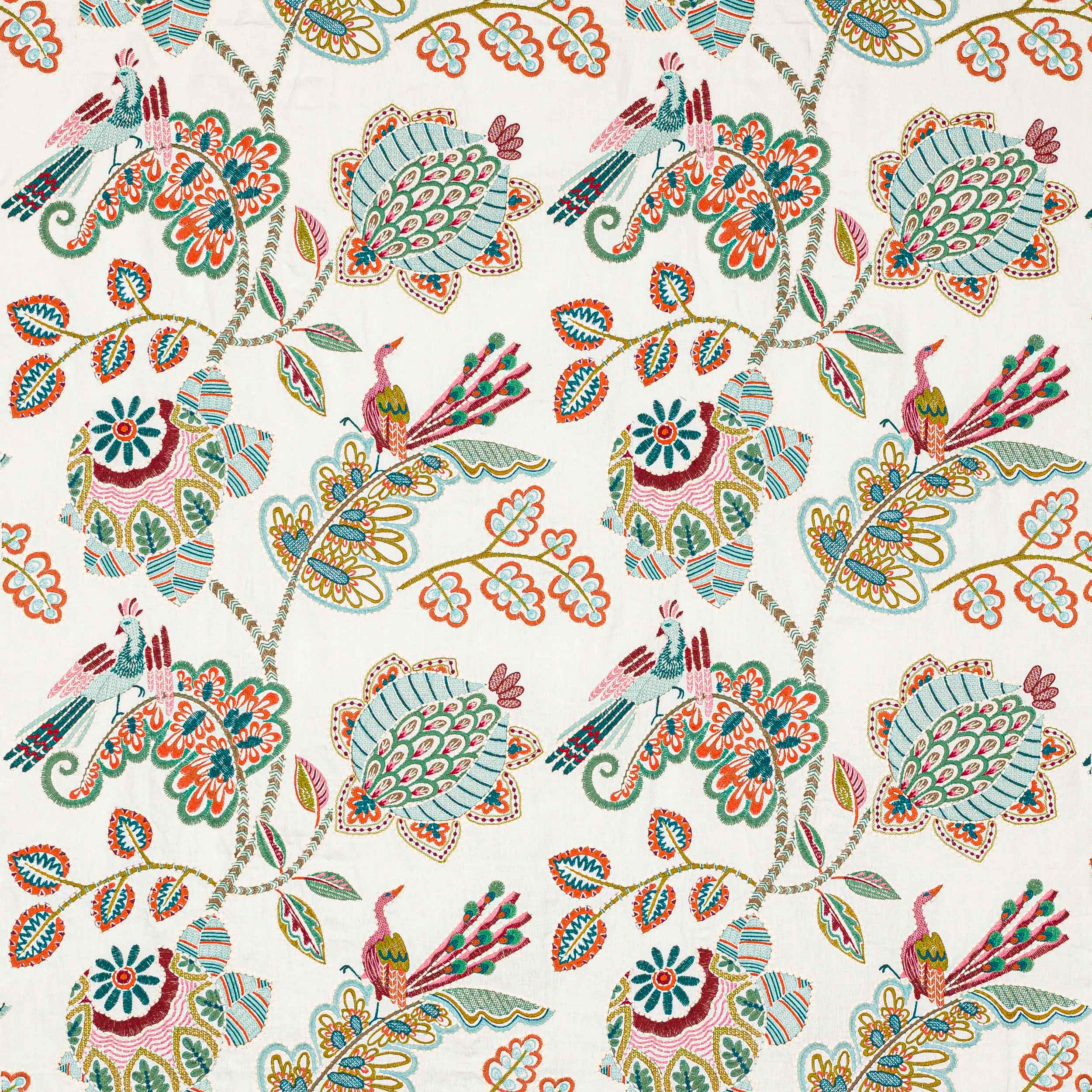 Paradiso Fabric in Indigo by Jane Churchill