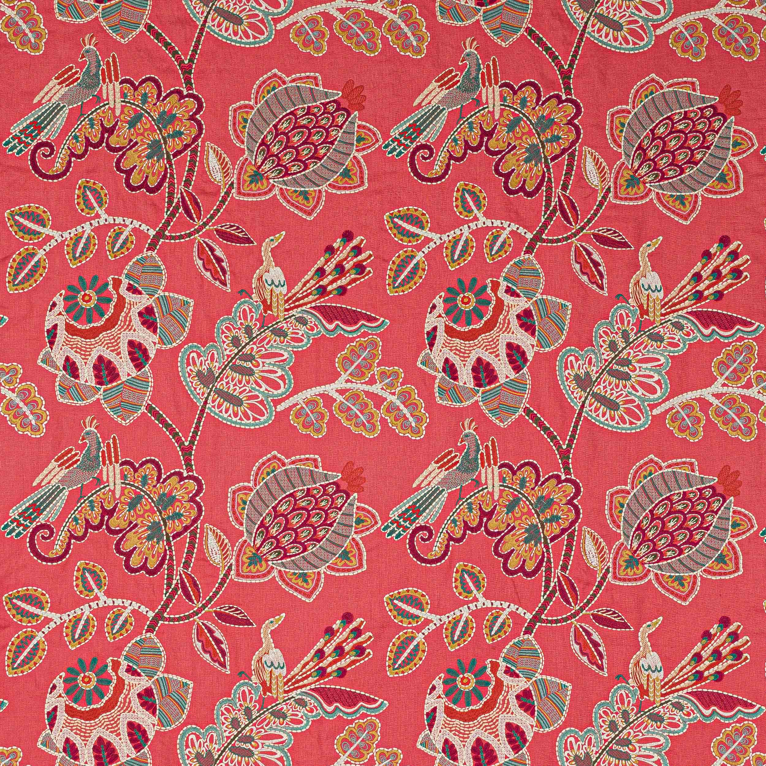 Paradiso Fabric in Indigo by Jane Churchill