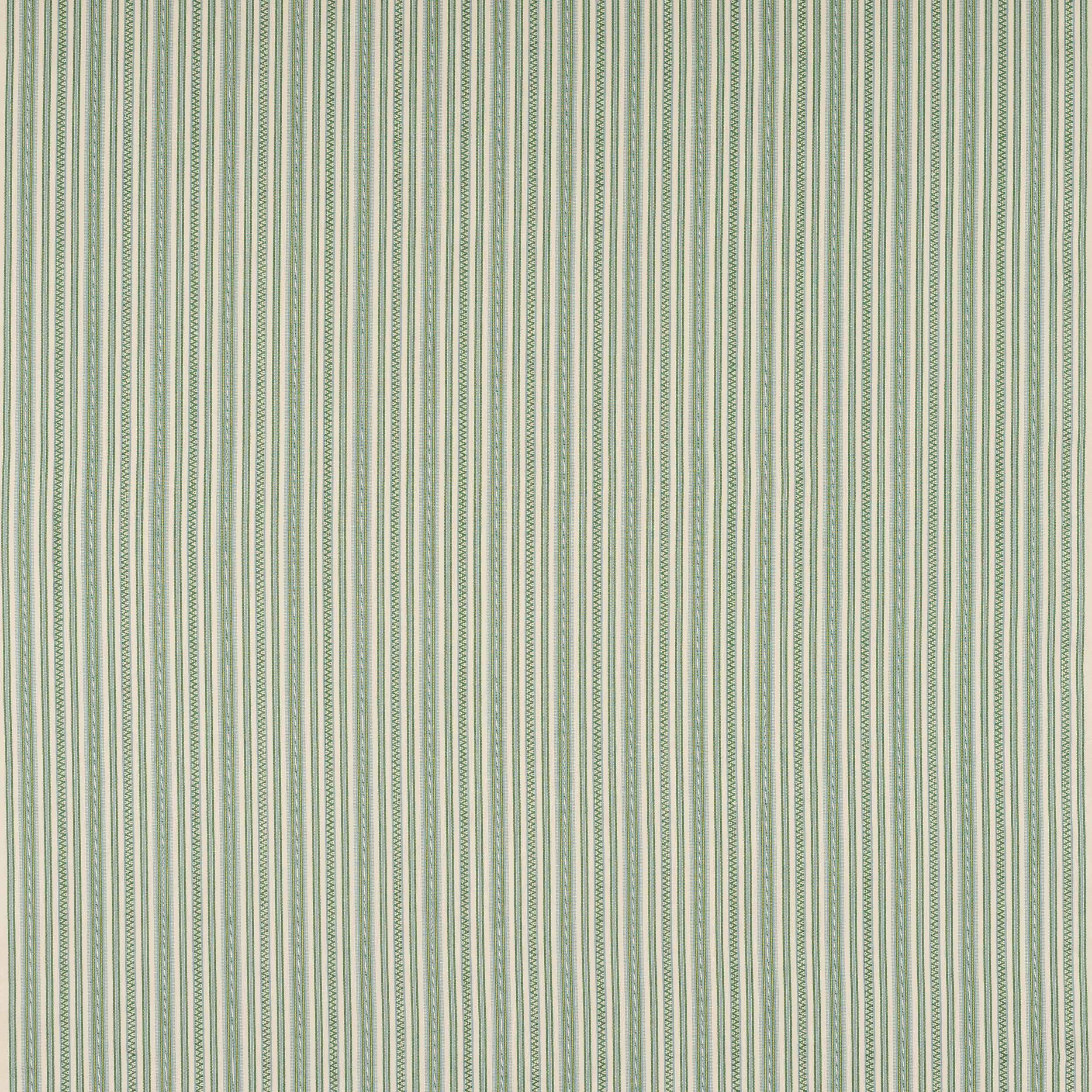 Ivo Stripe Fabric in Red/Green by Jane Churchill