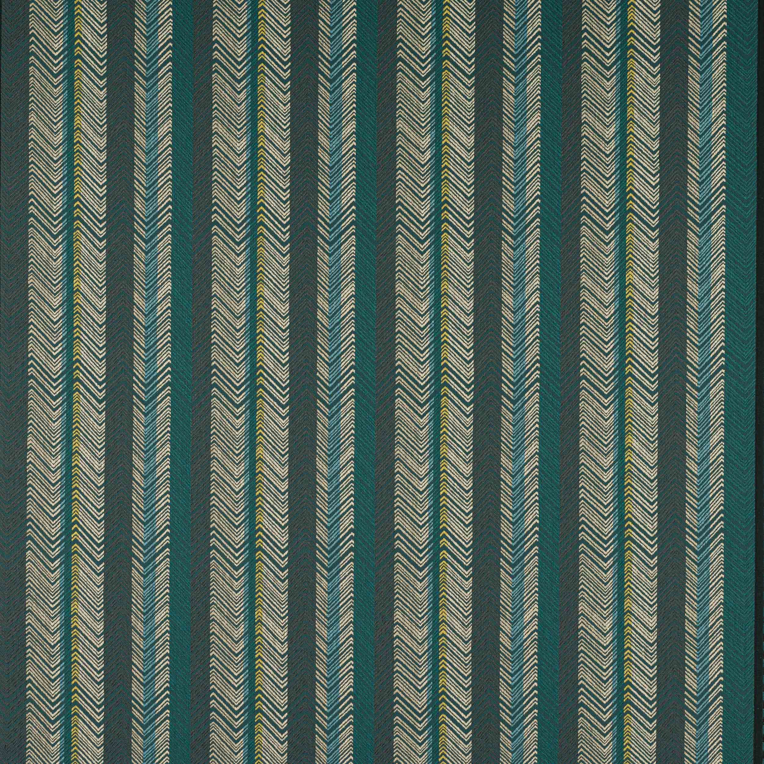 Medina Stripe Fabric in Blue/Multi by Jane Churchill