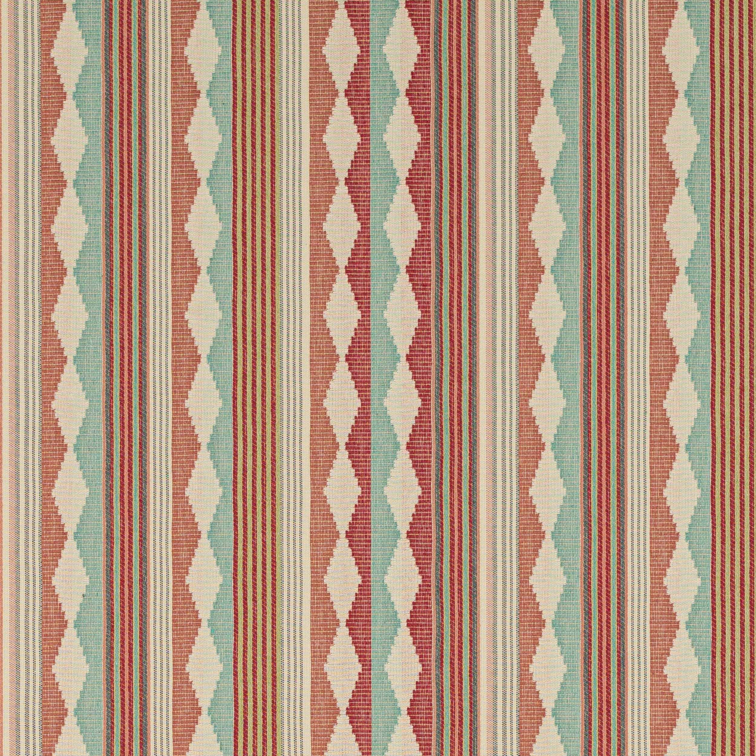 Ravi Stripe Fabric in Indigo/Multi by Jane Churchill
