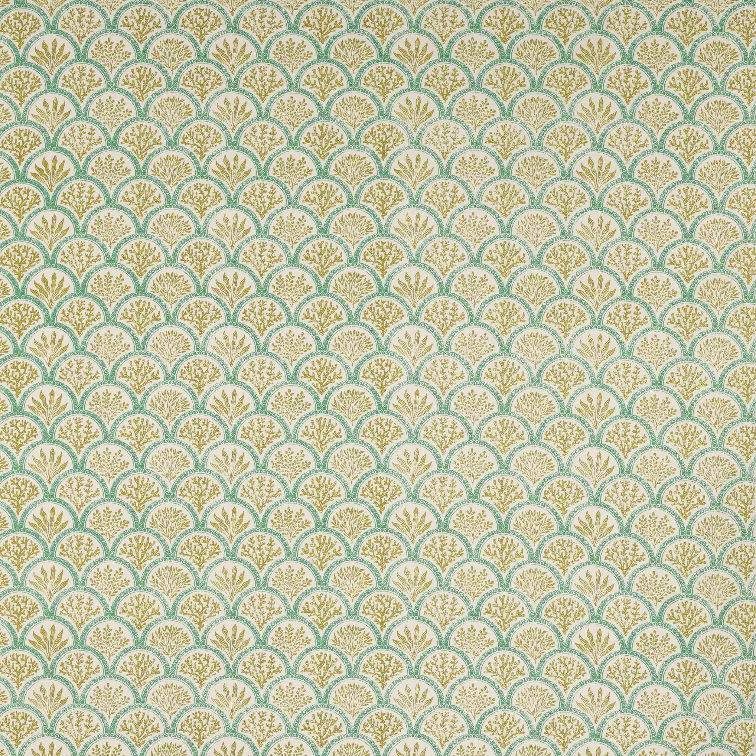 Coralli Fabric in Blue/Red by Jane Churchill
