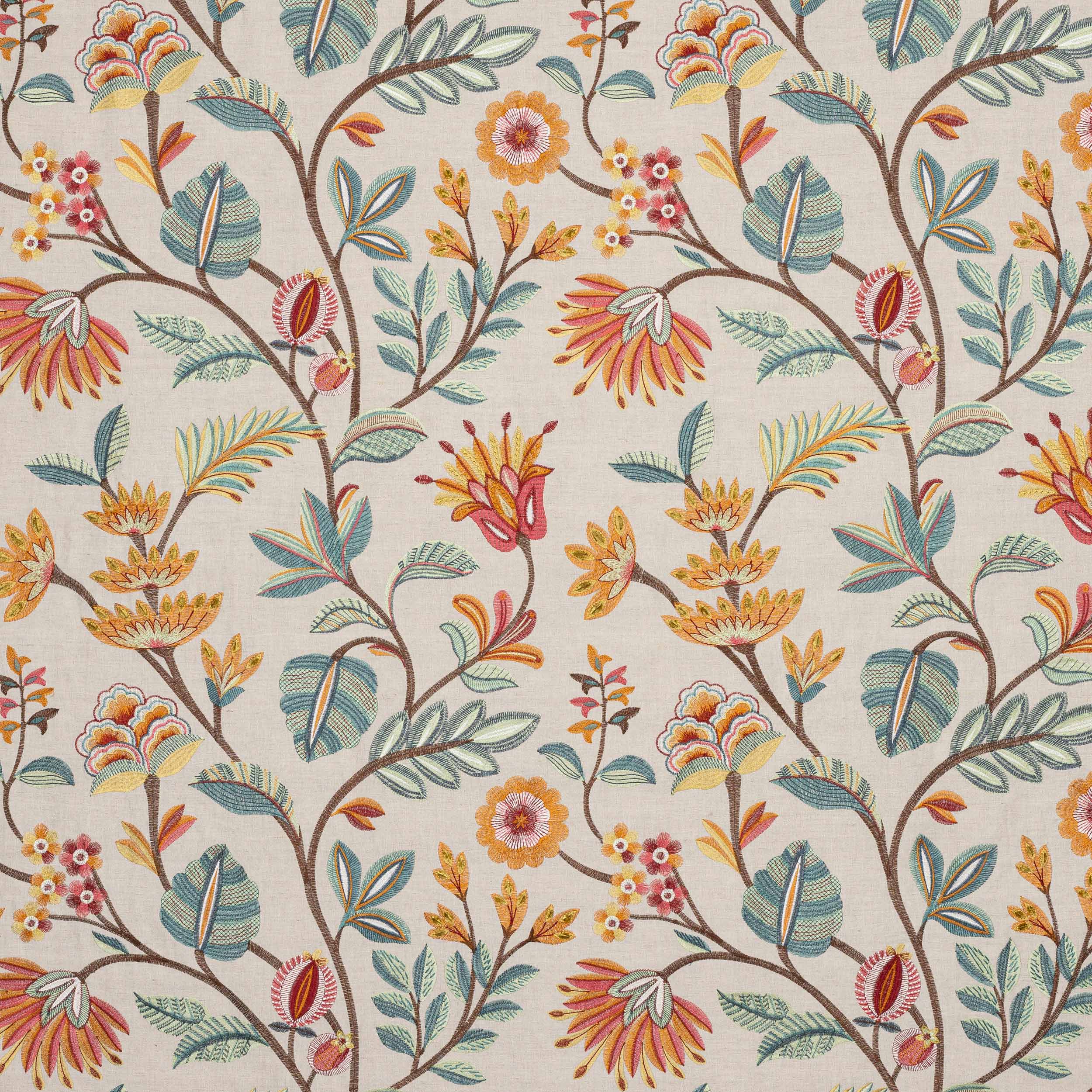 Gloriana Fabric in Multi by Jane Churchill