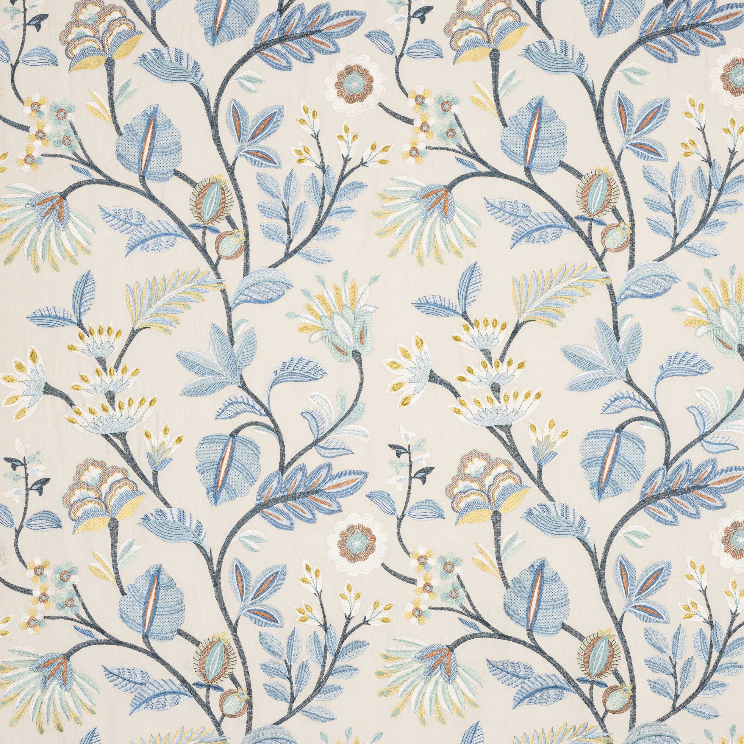 Gloriana Fabric in Multi by Jane Churchill