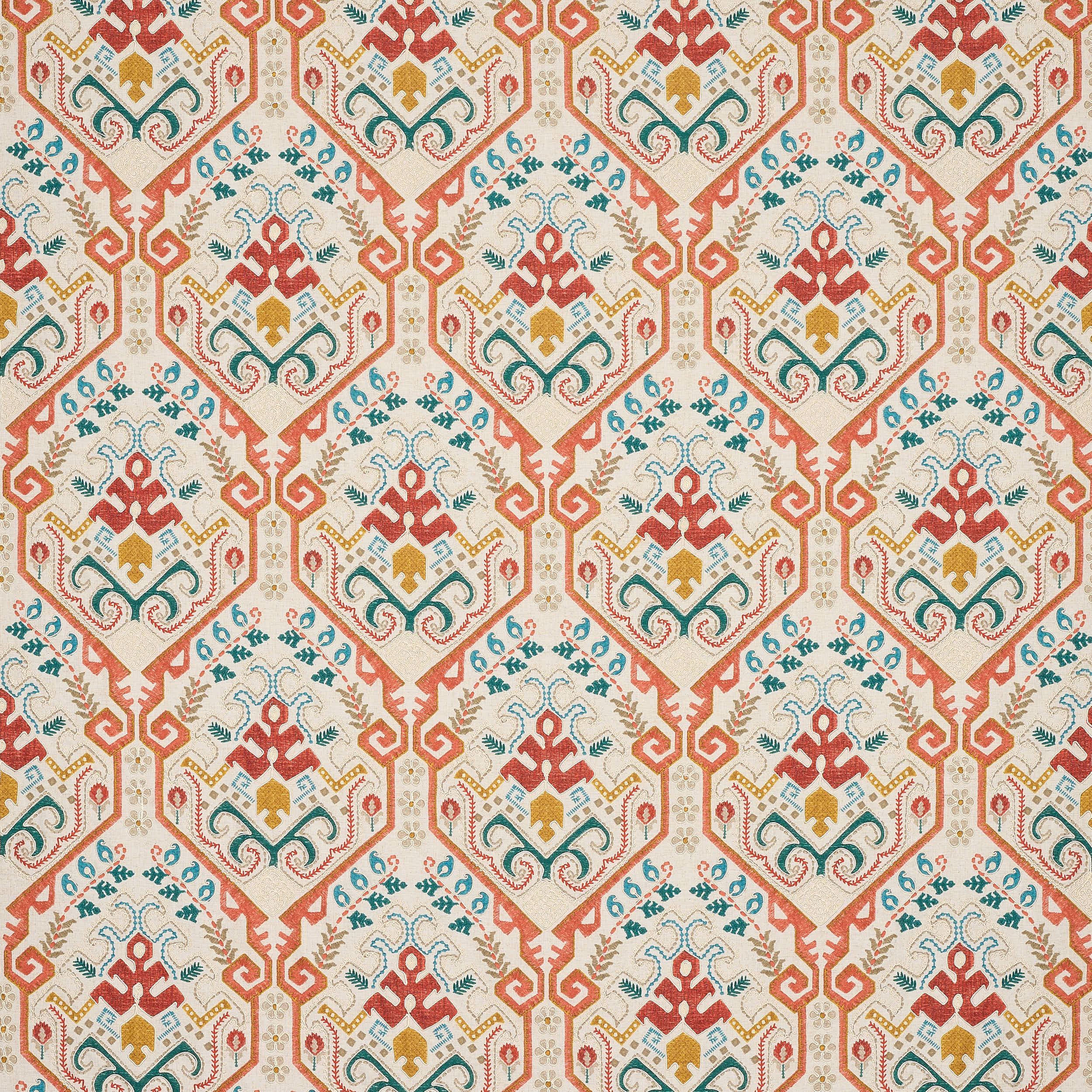 Kashmar Fabric in Blue by Jane Churchill
