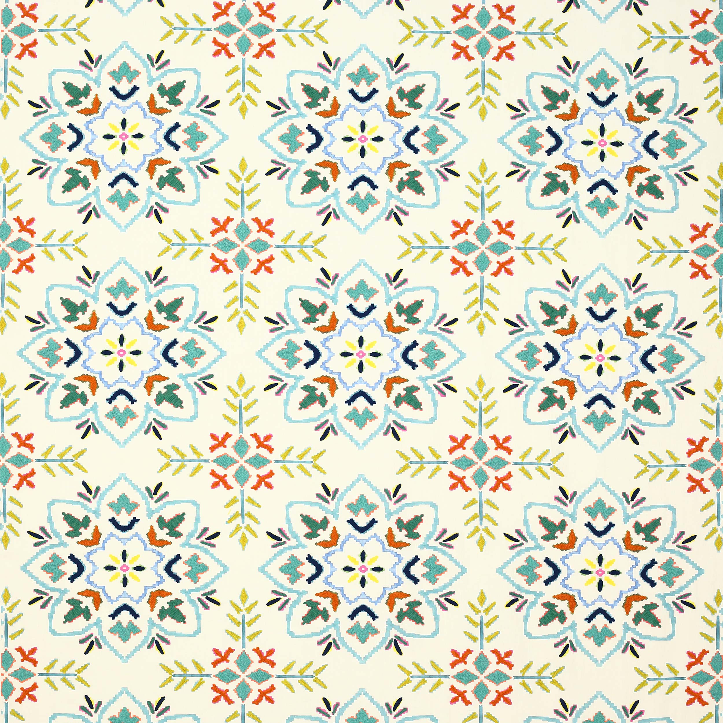Chintal Fabric in Blue/Aqua by Jane Churchill