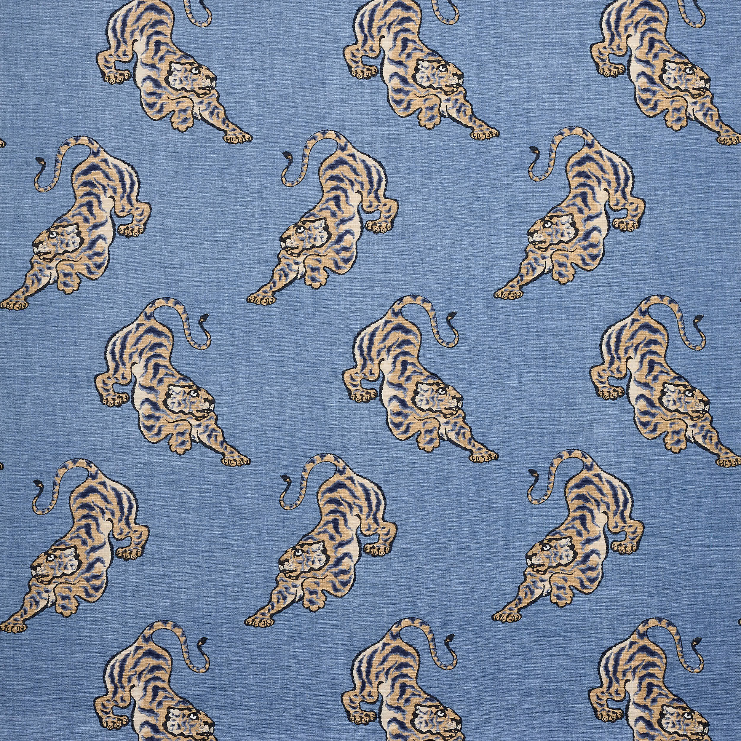 Bagan Lin Fabric in Ciel by Manuel Canovas
