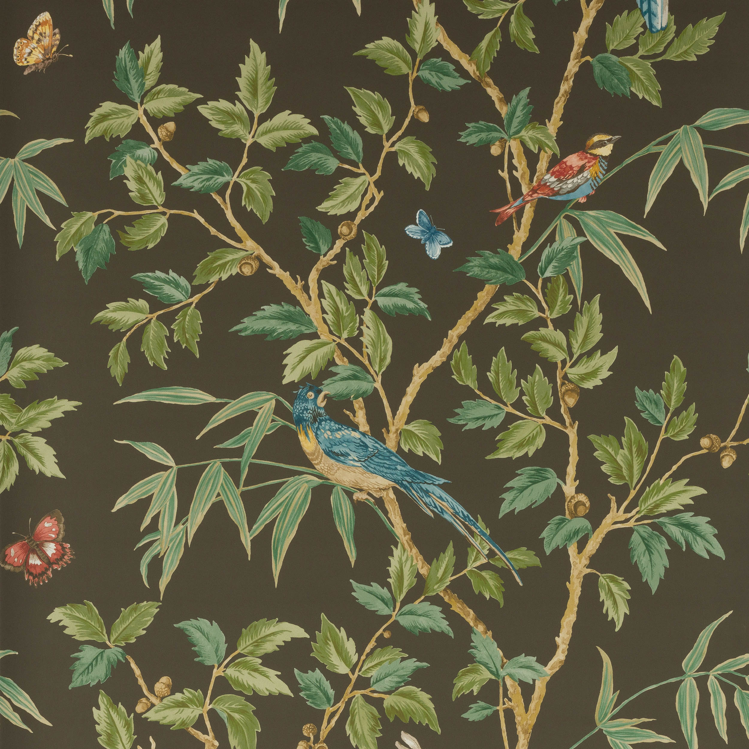 Ashdown Wallpaper in Old Blue by Colefax and Fowler